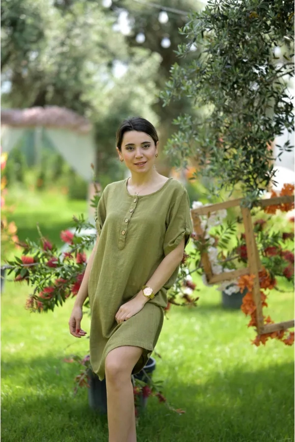 AYTEN ELBİSE - YAĞ YEŞİLİ